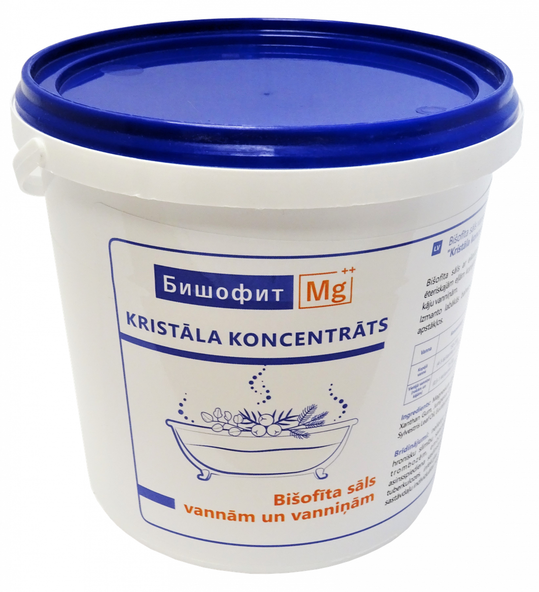 BIŠOFIT Crystalline concentrate bath salt, 1350 g | Mēness aptieka