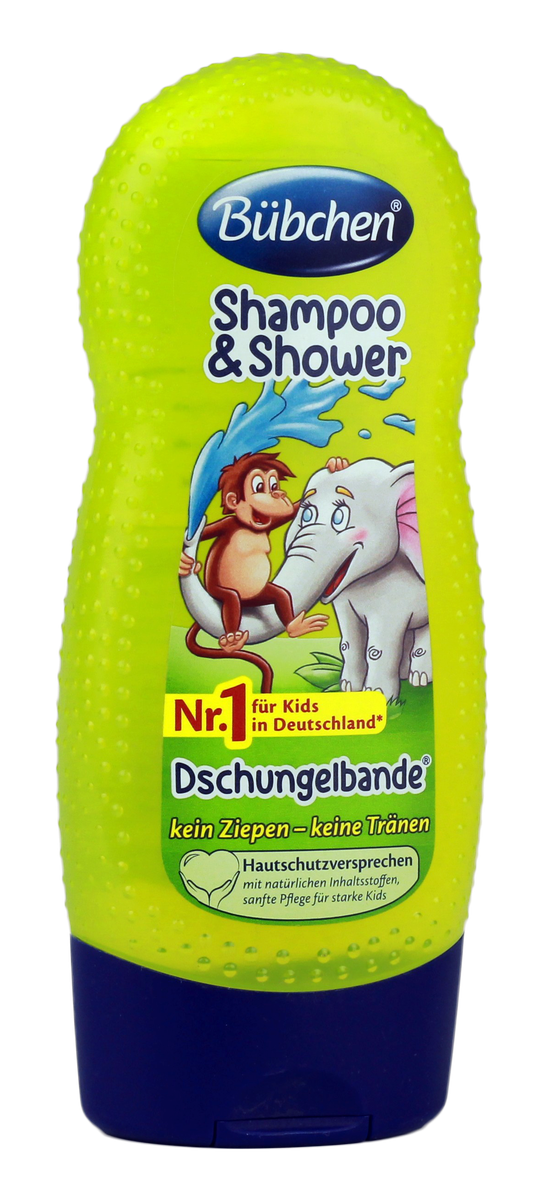 BUBCHEN Jungle Gang shampoo/shower gel, 230 ml | Mēness aptieka