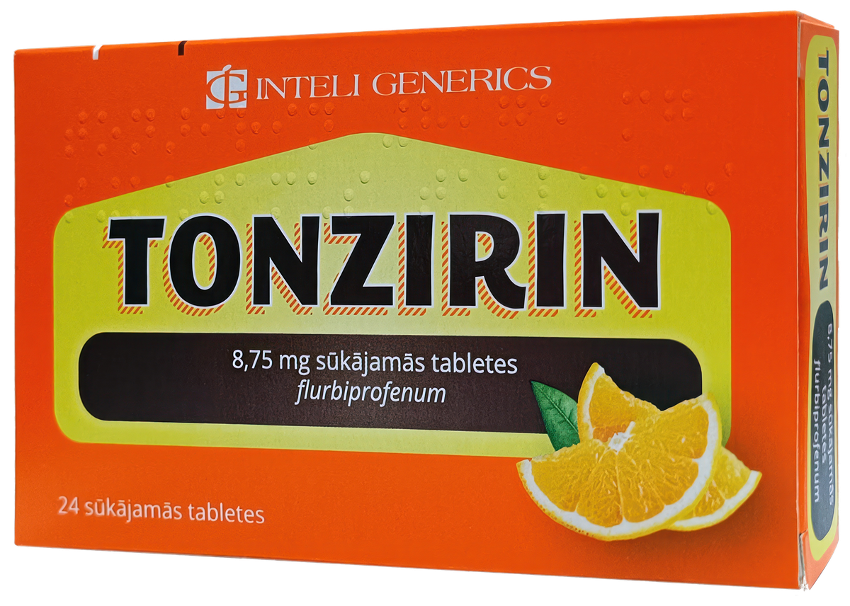 TONZIRIN 8,75 mg sūkājamās tabletes, 24 gab. - Piegāde visā Latvijā ...