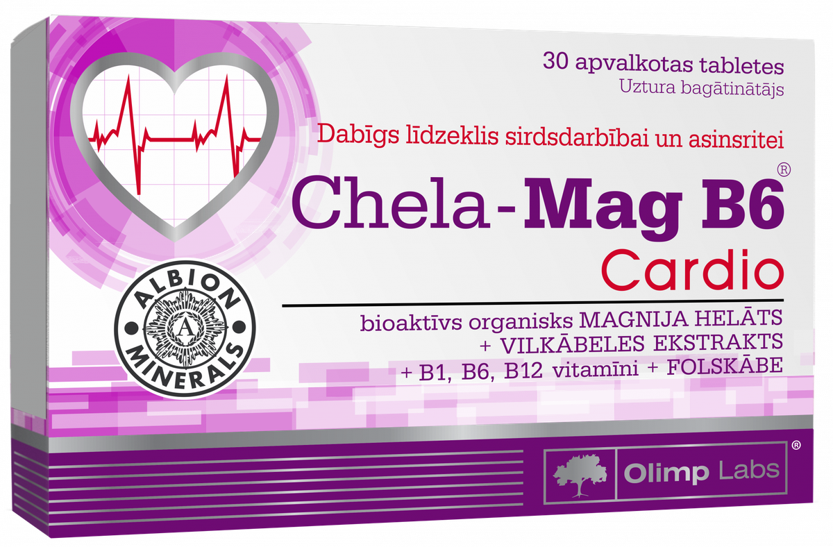 OLIMP LABS Chela Mag B6 Cardio pills, 30 pcs. | Mēness aptieka