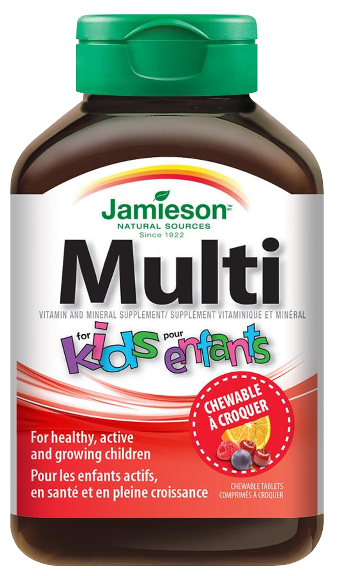 JAMIESON Vita-Vim Multi for Kids chewable tablets, 60 pcs. | Mēness aptieka