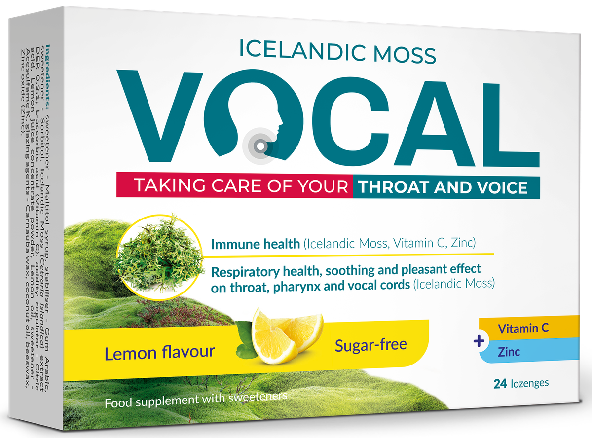 VOCAL Lemon lozenges, 24 pcs. | Mēness aptieka