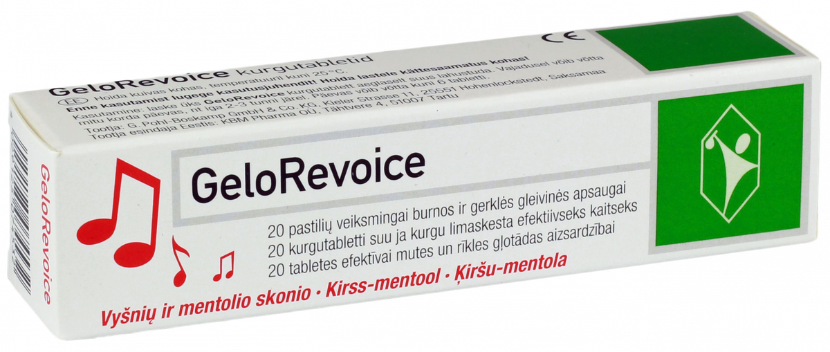 GELOREVOICE lozenges, 20 pcs. | Mēness aptieka