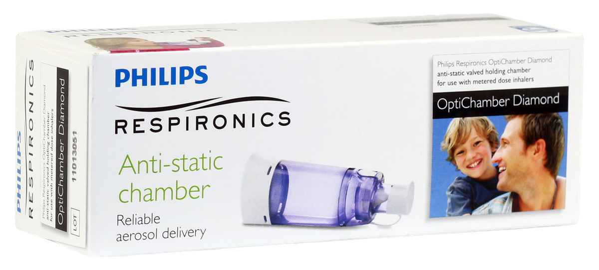 PHILIPS Respironics OptiChamber Diamond chamber, 1 pcs. | Mēness aptieka