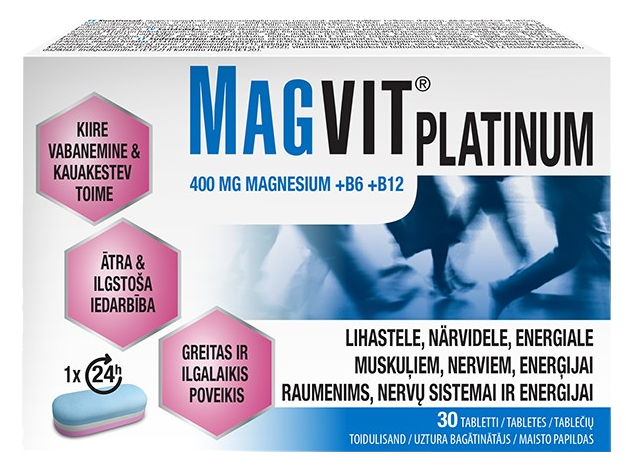 MAGVIT Platinum tabletes, 30 gab. - Piegāde visā Latvijā | Mēness aptieka