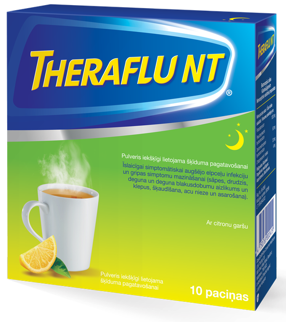 THERAFLU NT sachets, 10 pcs. | Mēness aptieka