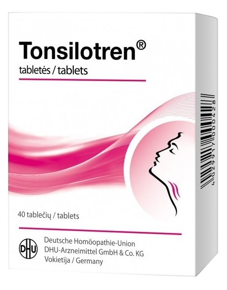 TONSILOTREN tabletes, 40 gab. - Piegāde visā Latvijā | Mēness aptieka