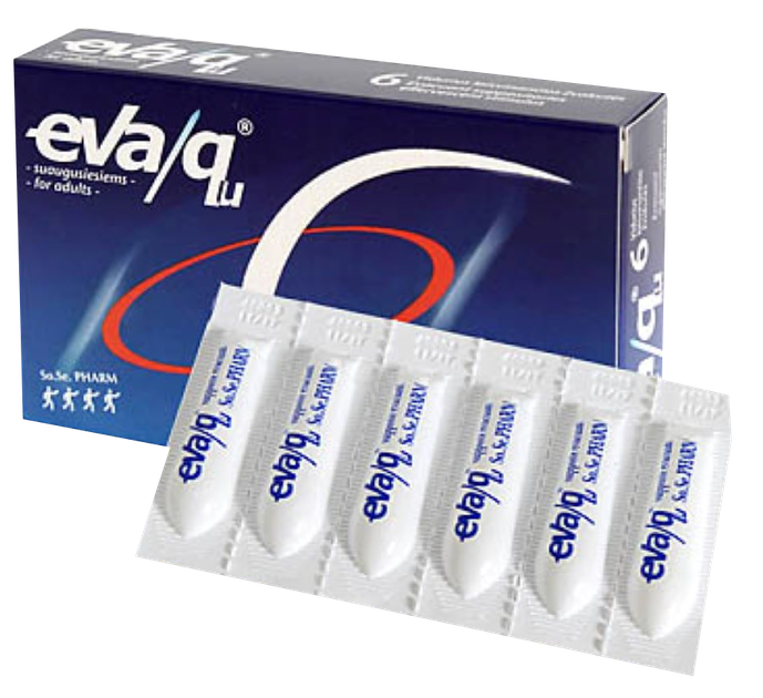 EVA/QU suppositories, 6 pcs. | Mēness aptieka