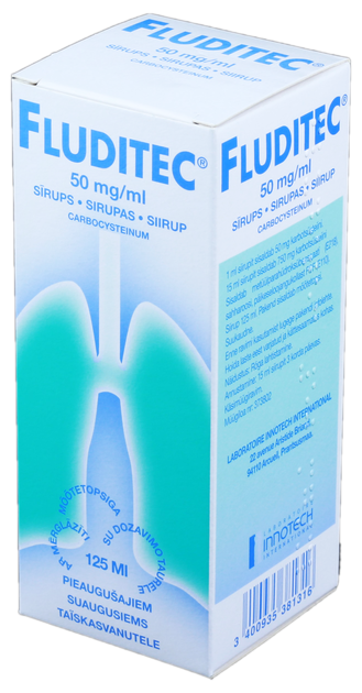 FLUDITEC 50 mg/ml syrup, 125 ml | Mēness aptieka