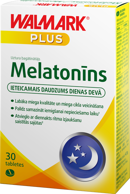 WALMARK Melatonin pills, 30 pcs. | Mēness aptieka