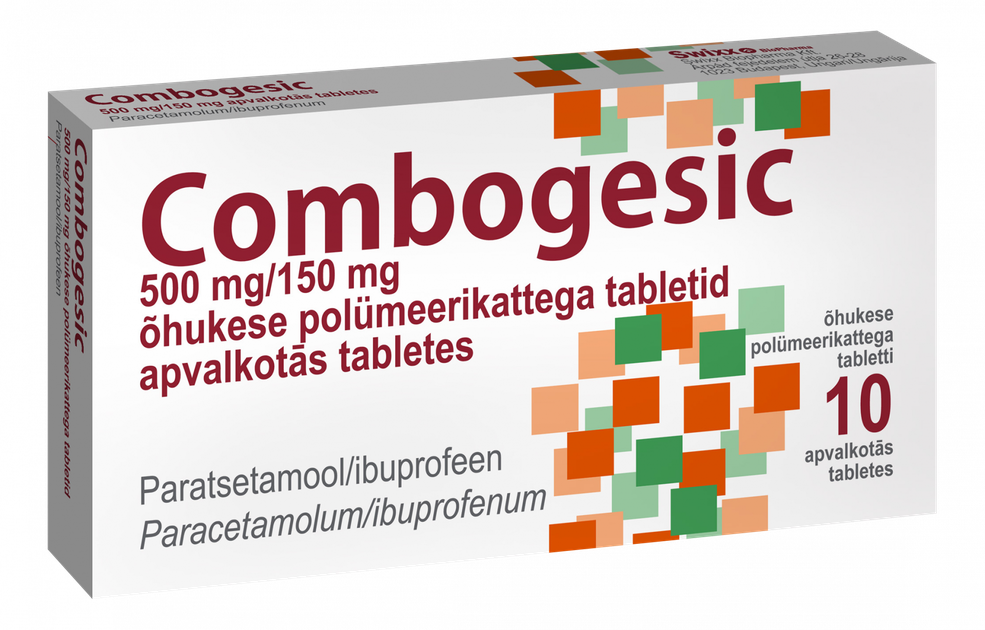 COMBOGESIC 500 mg/150 mg pills, 10 pcs. | Mēness aptieka
