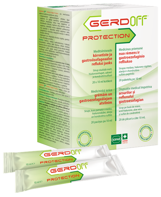 GERDOFF Protection 10 ml sachets, 20 pcs. | Mēness aptieka