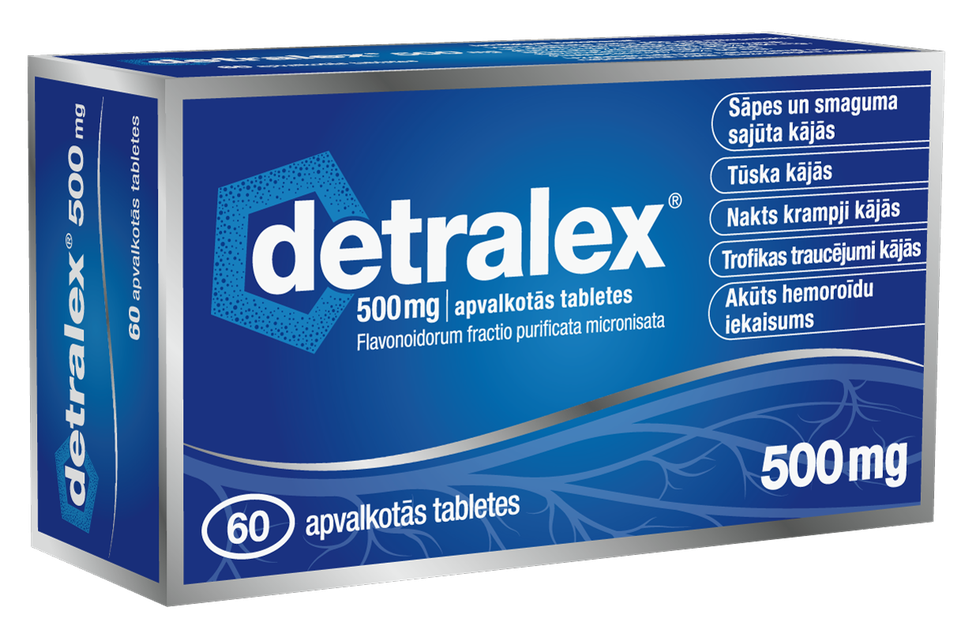 DETRALEX 500 mg pills, 60 pcs. | Mēness aptieka