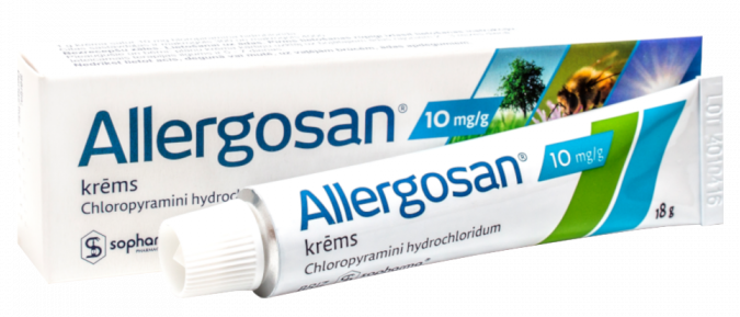 ALLERGOSAN 10 mg/g cream, 18 g | Mēness aptieka