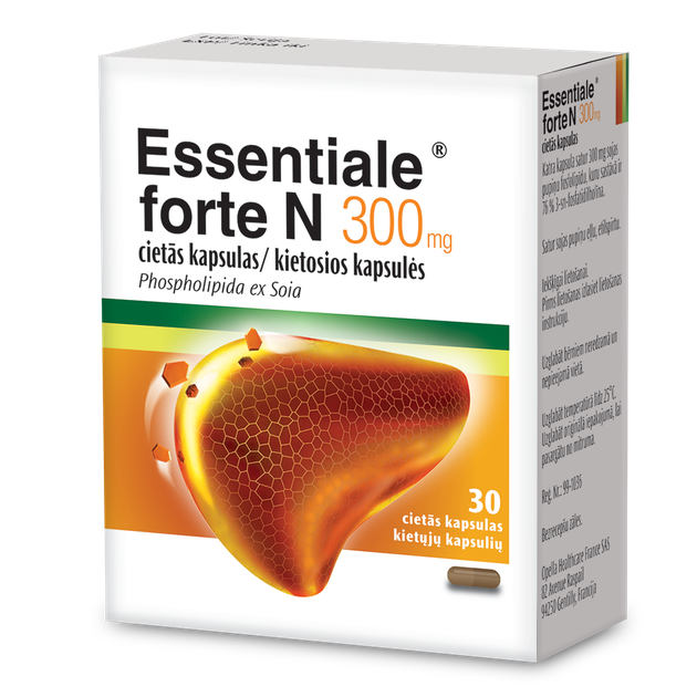 ESSENTIALE FORTE N 300 mg capsules, 30 pcs. | Mēness aptieka