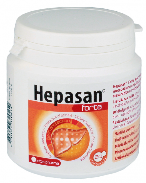 HEPASAN Forte kapsulas, 60 gab. - Piegāde visā Latvijā | Mēness aptieka