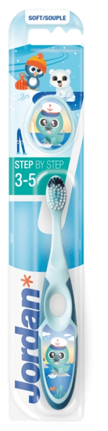 JORDAN Step (3-5) Soft toothbrush, 1 pcs. | Mēness aptieka