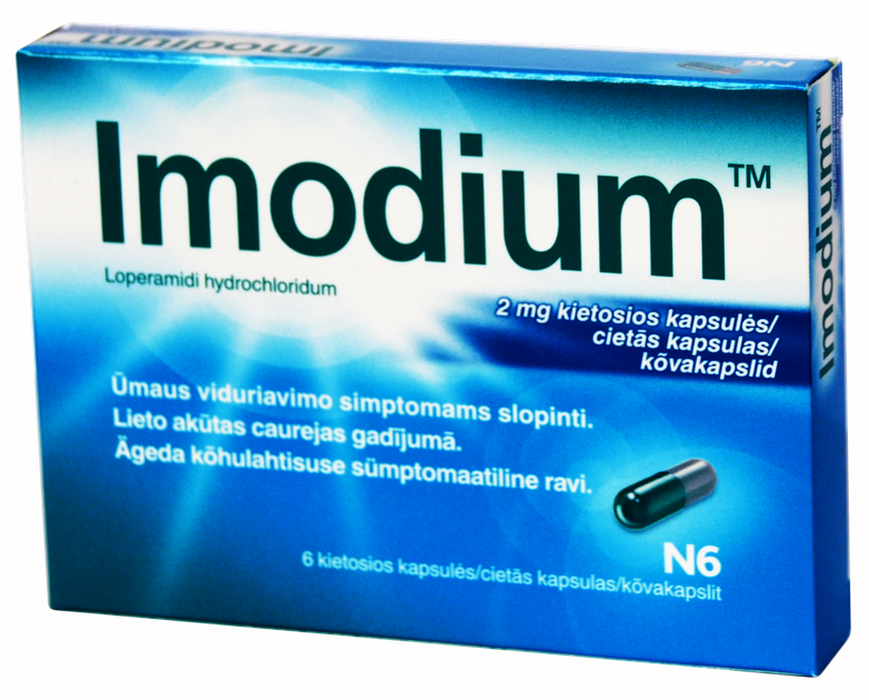IMODIUM 2 mg pills, 6 pcs. | Mēness aptieka