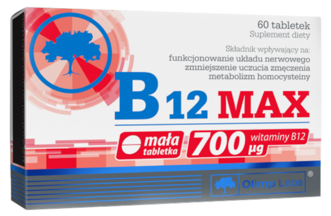 OLIMP LABS B12 Max 700 mcg pills, 60 pcs. | Mēness aptieka