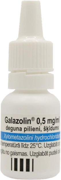 GALAZOLIN 0.5 mg/ml nasal drops, 10 ml | Mēness aptieka
