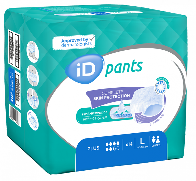 ID Pants Plus L (100-145 cm) biksītes, 14 gab. - Piegāde visā Latvijā ...
