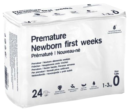 PREMATURE Ontex BD diapers, 24 pcs. | Mēness aptieka