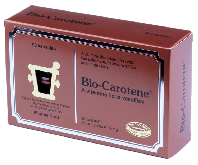 PHARMA NORD Bio-Carotene capsules, 90 pcs. | Mēness aptieka