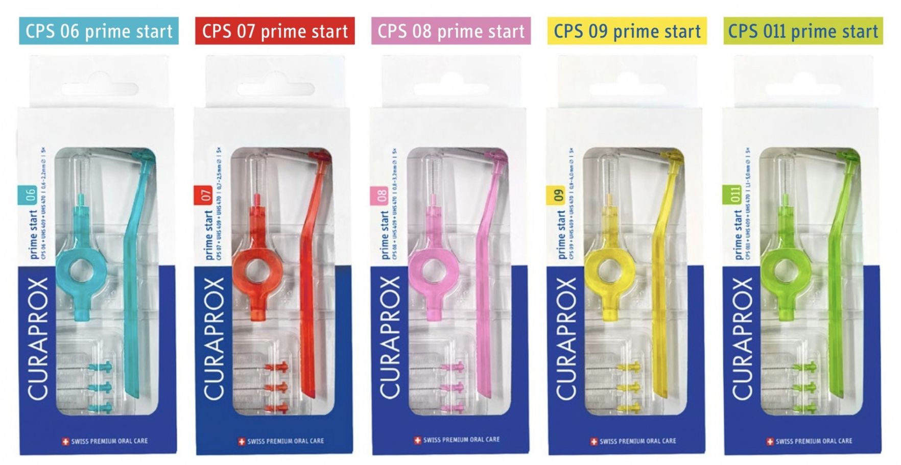CURAPROX CPS 06 Prime starpzobu birstīšu komplekts, 1 gab. - Piegāde ...