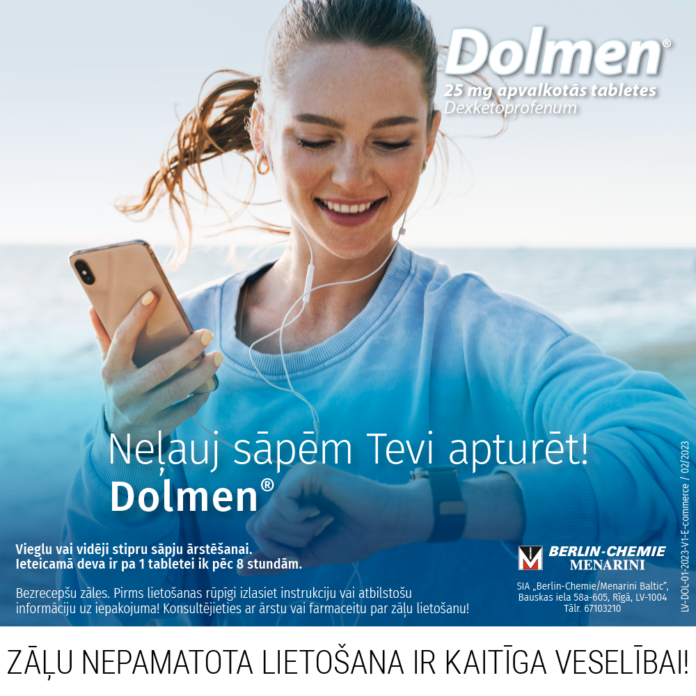 DOLMEN 25 mg apvalkotās tabletes, 10 gab. - Piegāde visā Latvijā ...