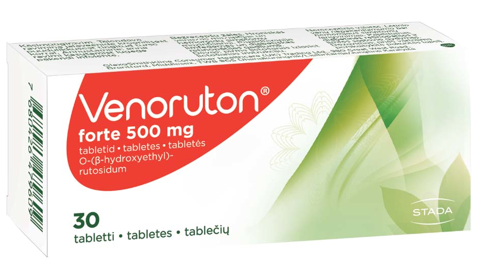 VENORUTON Forte 500 mg pills, 30 pcs. | Mēness aptieka
