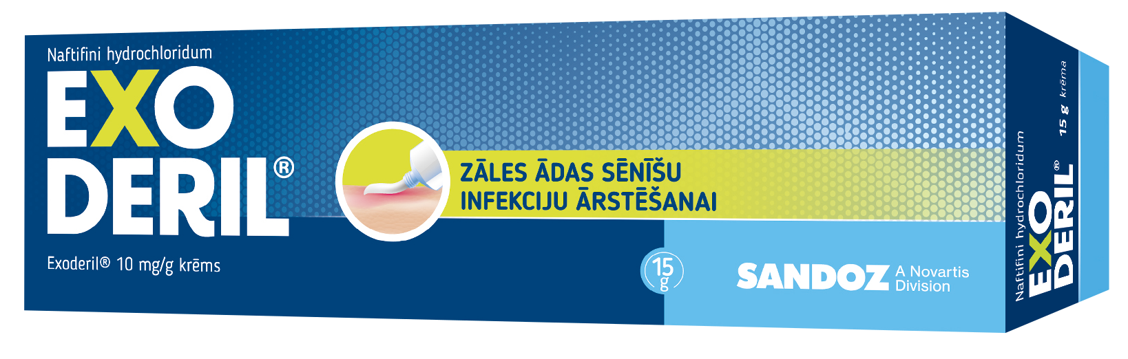 EXODERIL cream, 15 g | Mēness aptieka