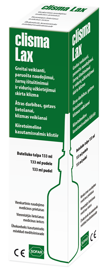 CLISMA-LAX 133 ml enema, 1 pcs. | Mēness aptieka