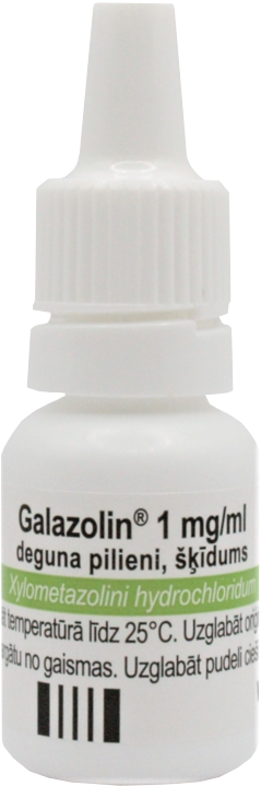 GALAZOLIN 1 mg/ml nasal drops, 10 ml | Mēness aptieka