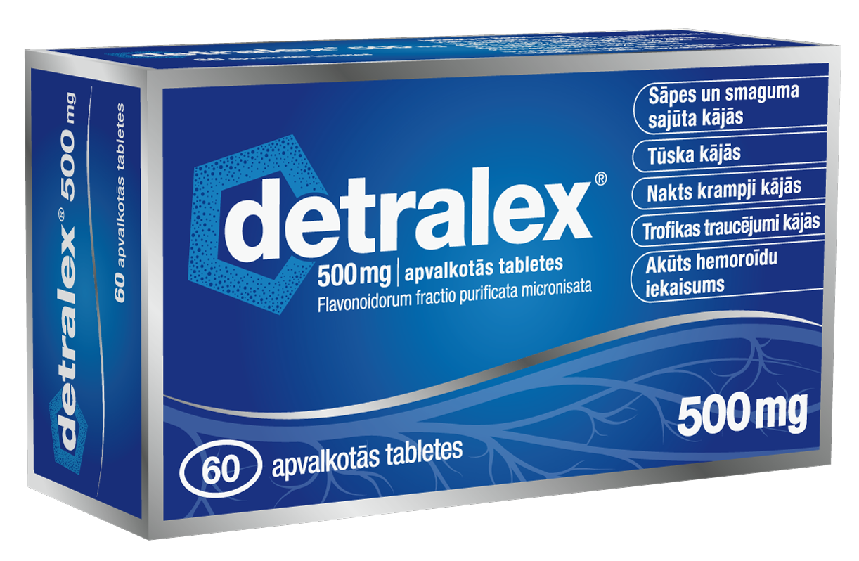 DETRALEX 500 mg pills, 60 pcs. | Mēness aptieka