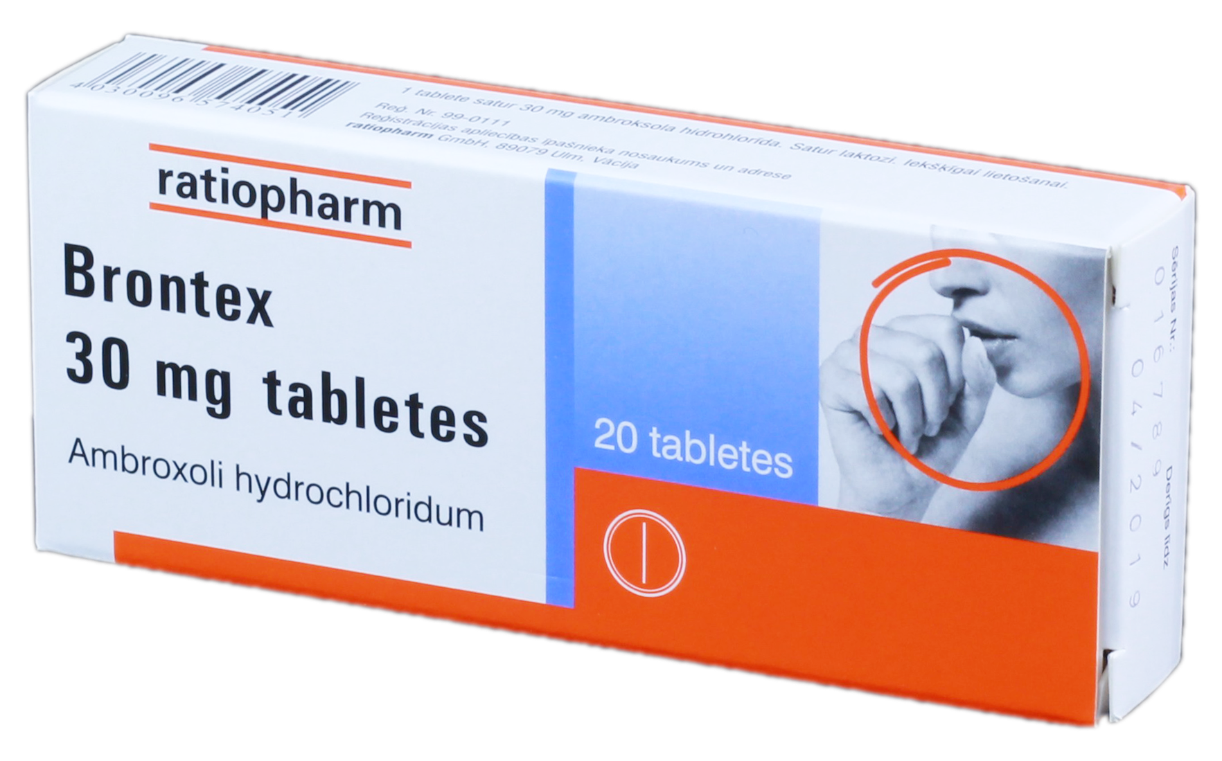 BRONTEX 30 мг таблетки, 20 шт. | Mēness aptieka