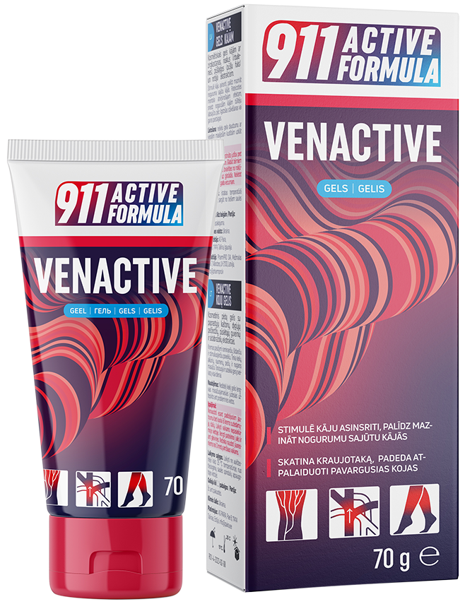 911 Active Formula Venactive gel, 70 g | Mēness aptieka