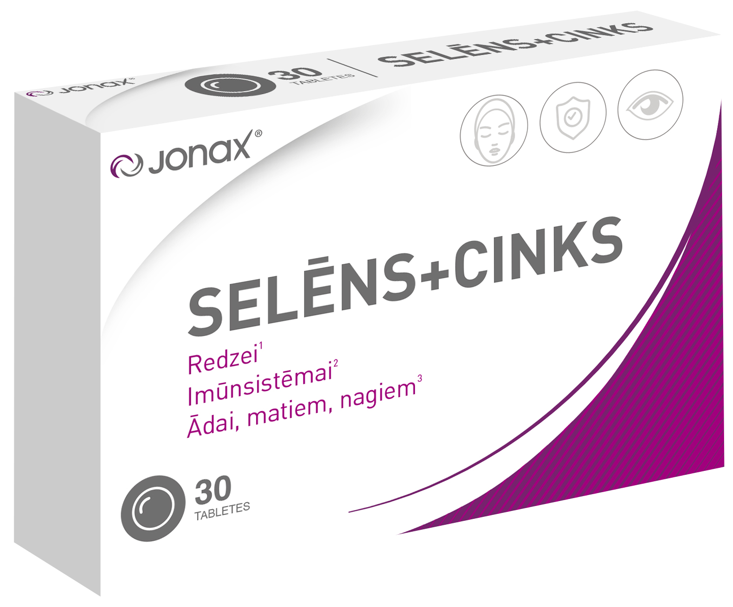 JONAX SELĒNS + CINKS tabletes, 30 gab. - Piegāde visā Latvijā | Mēness ...