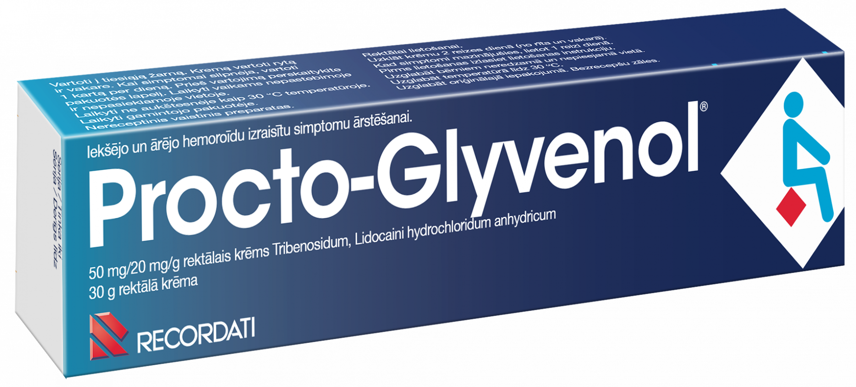 PROCTO-GLYVENOL cream, 30 g | Mēness aptieka