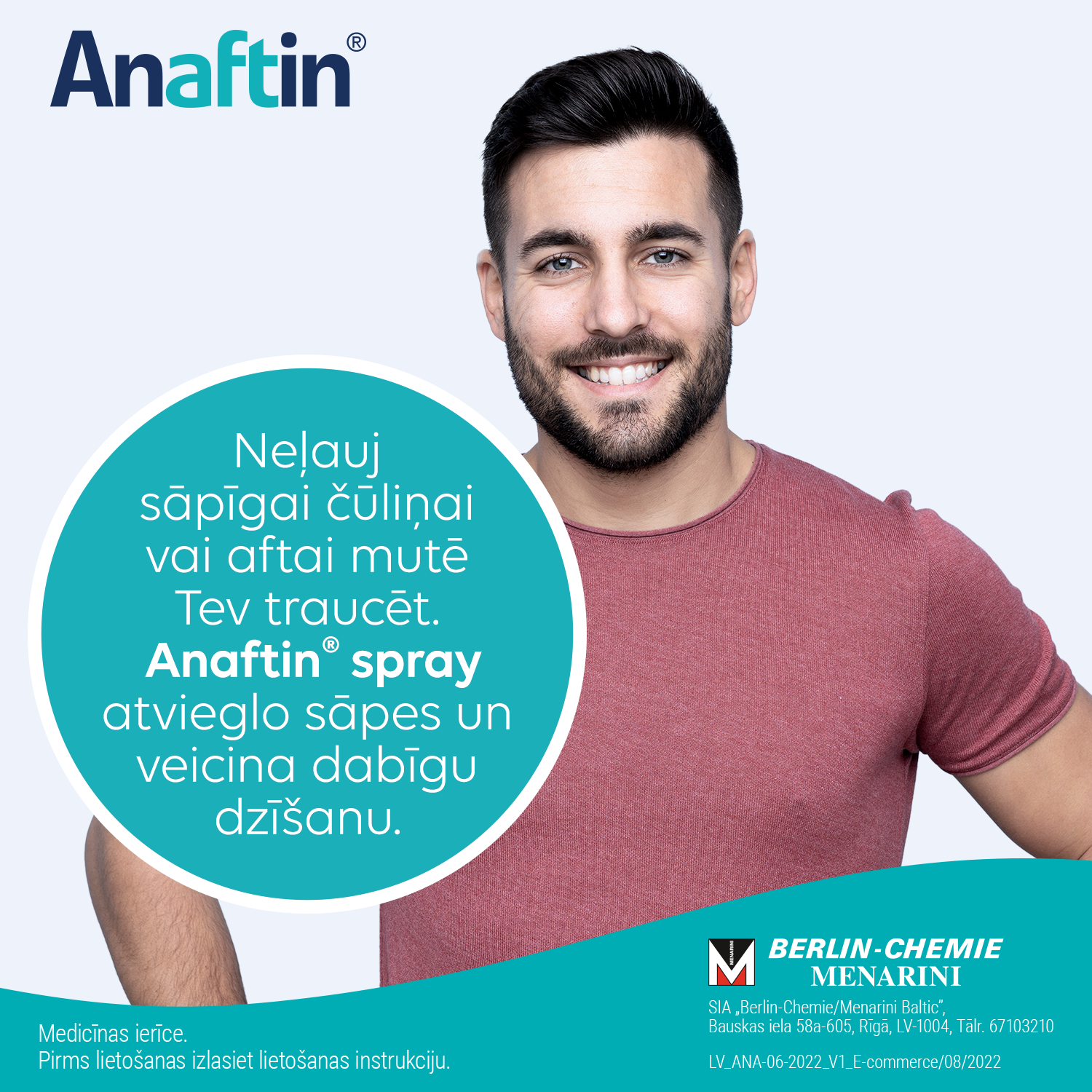 ANAFTIN Spray aerosol, 15 ml | Mēness aptieka