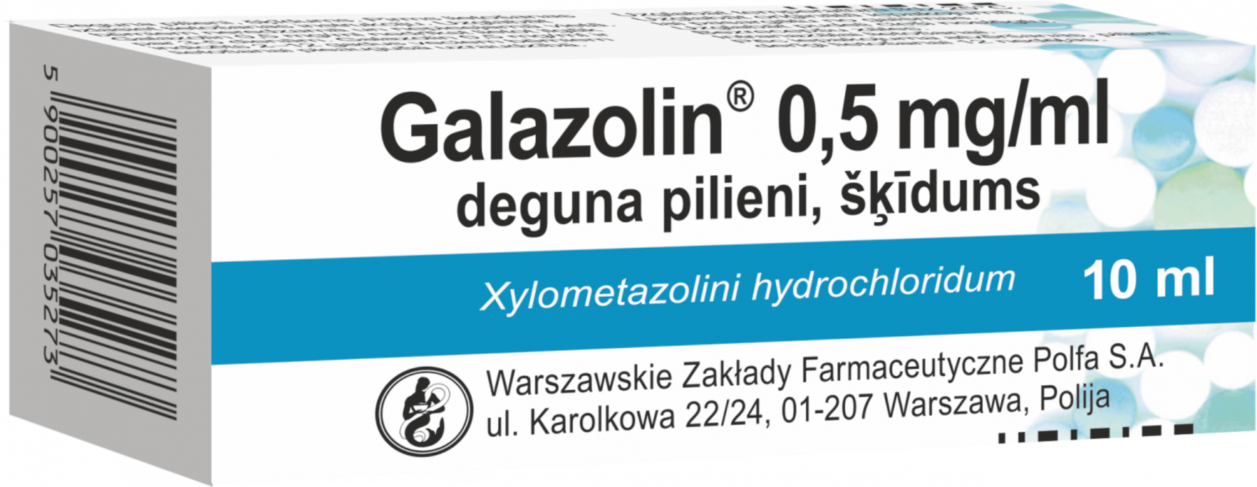 GALAZOLIN 0.5 mg/ml nasal drops, 10 ml | Mēness aptieka
