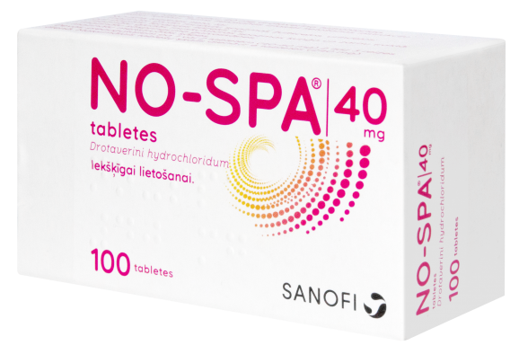 NO-SPA 40 mg pills, 100 pcs. | Mēness aptieka
