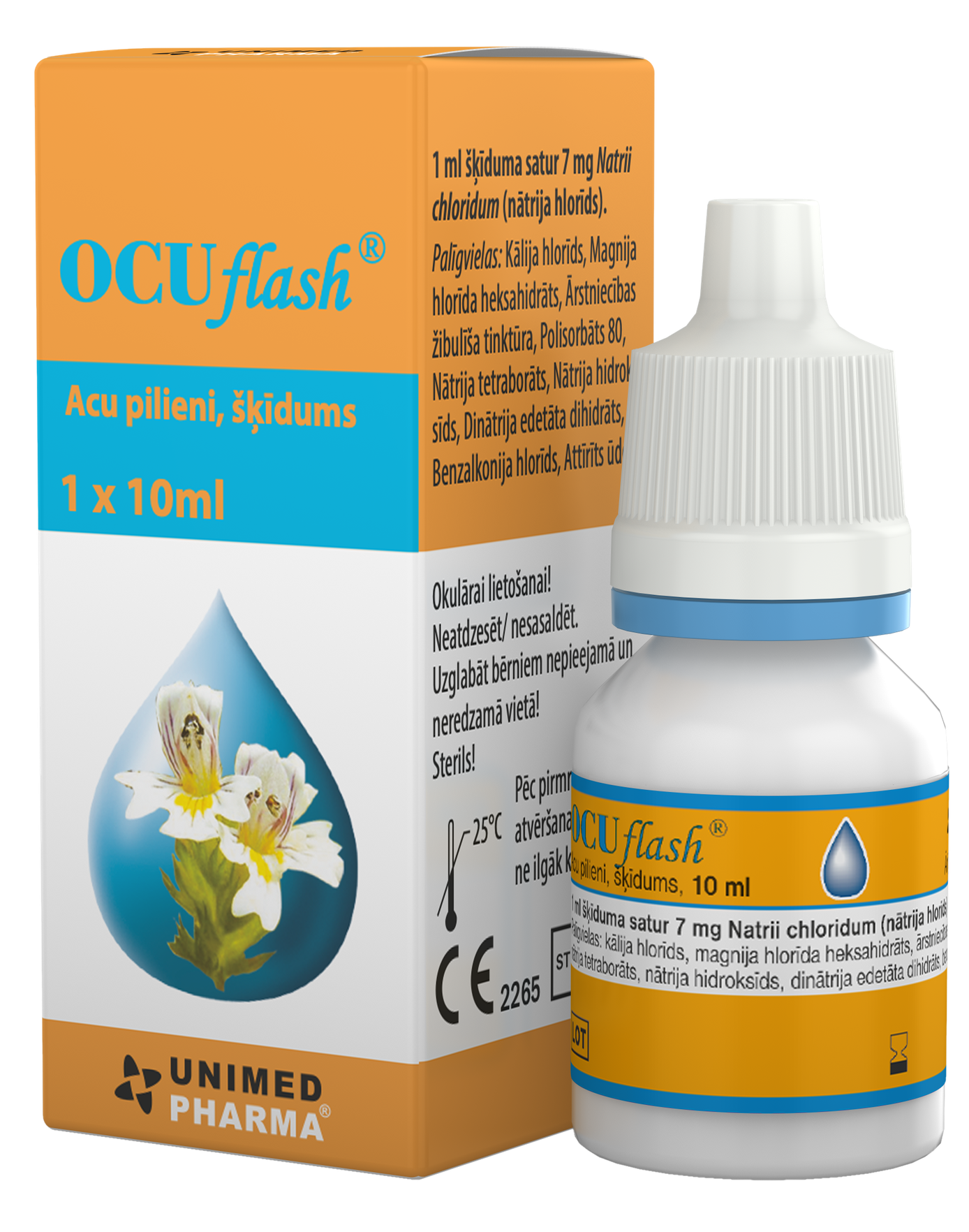 OCUFLASH 10 ml eye drops, 1 pcs. | Mēness aptieka