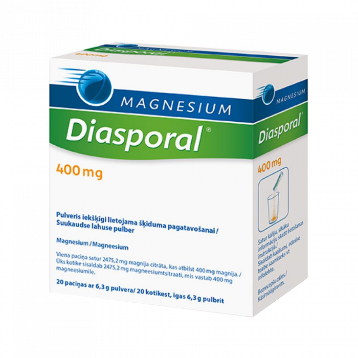 MAGNESIUM Diasporal 400mg powder for oral solution, sachets, 20 pcs ...