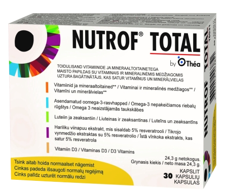 NUTROF Total capsules, 30 pcs. | Mēness aptieka