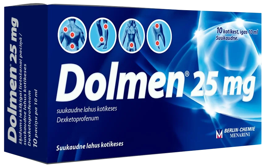 DOLMEN 25 mg 10 ml šķīdums, 10 gab. - Piegāde visā Latvijā | Mēness aptieka
