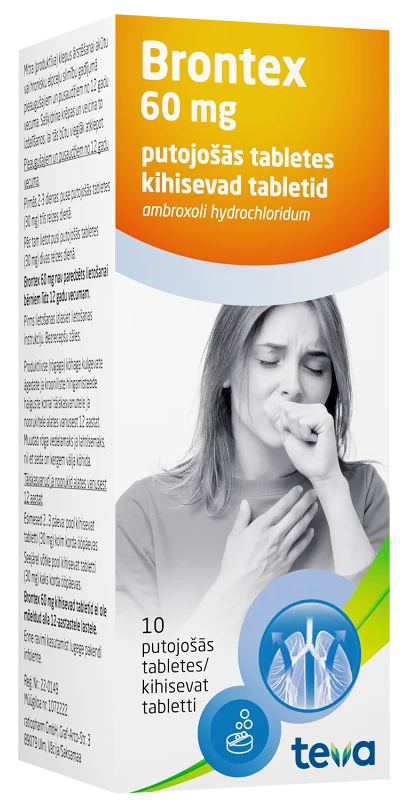 BRONTEX 60 mg putojošās tabletes, 10 gab. - Piegāde visā Latvijā ...