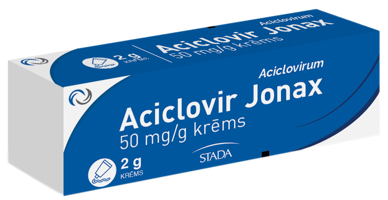 JONAX Aciclovir 50 mg/g cream, 2 g | Mēness aptieka
