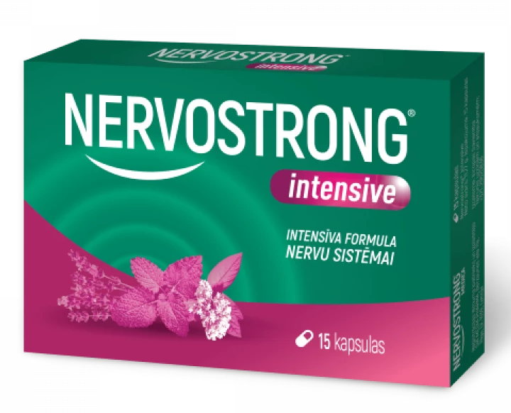 NERVOSTRONG Intensive kapsulas, 15 gab. - Piegāde visā Latvijā | Mēness ...
