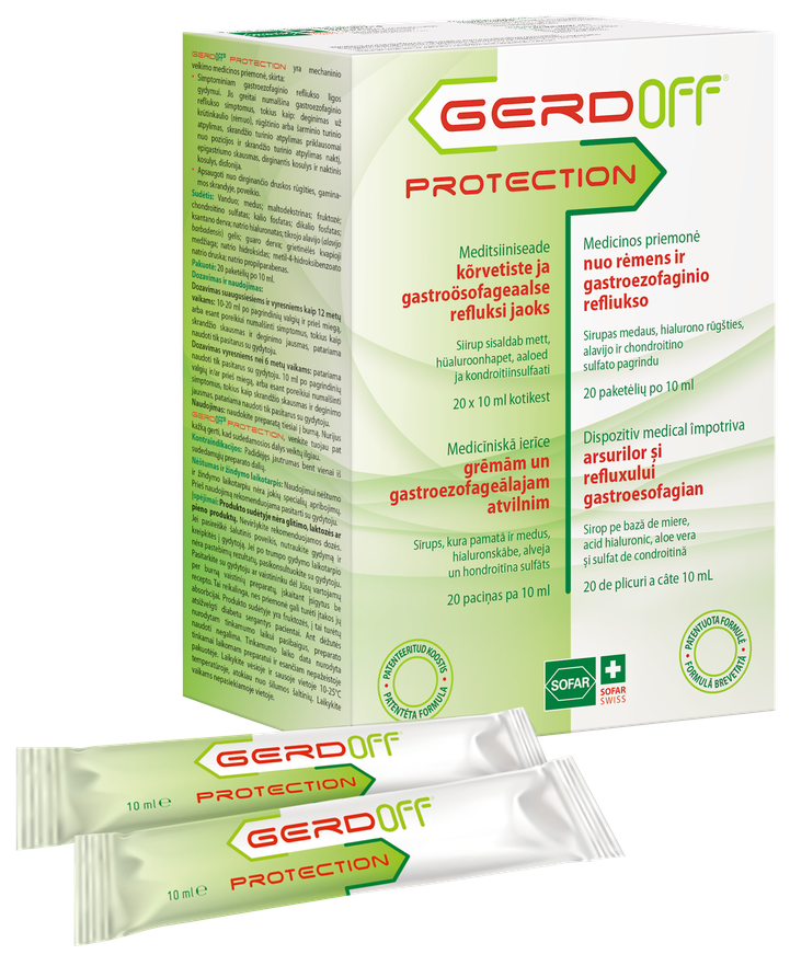 GERDOFF Protection 10 ml sachets, 20 pcs. | Mēness aptieka