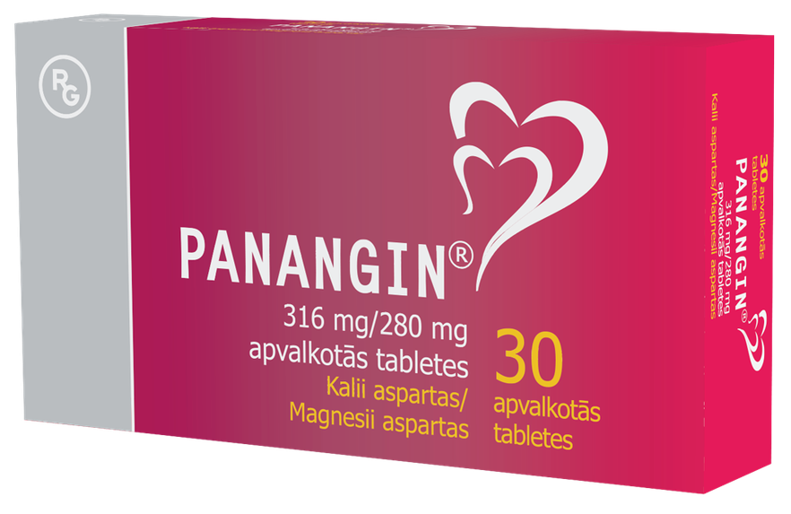 PANANGIN 316 mg/280 mg tabletes, 30 gab. - Piegāde visā Latvijā ...